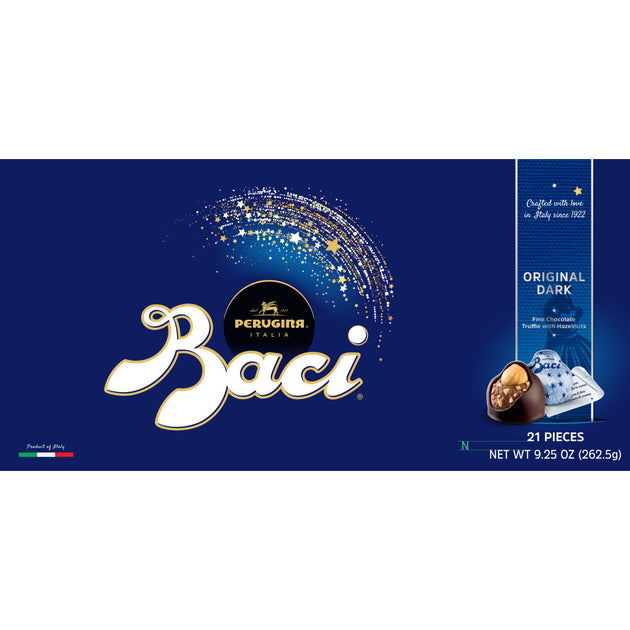 Baci Perugina Baci Classic Dark Chocolate Truffles Box 21-piece, 9.26 ...